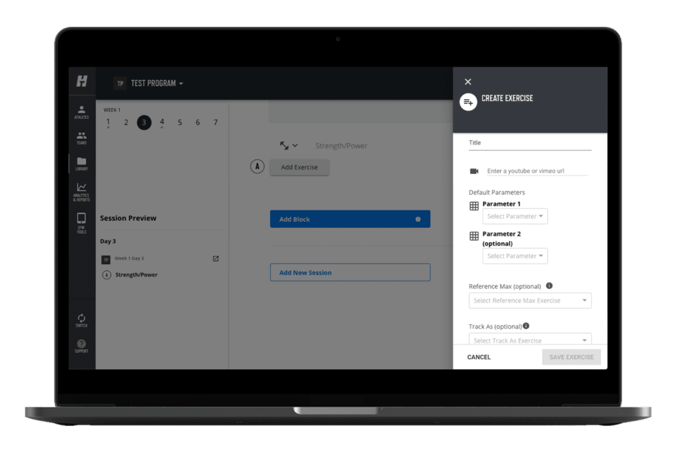 Create | TrainHeroic